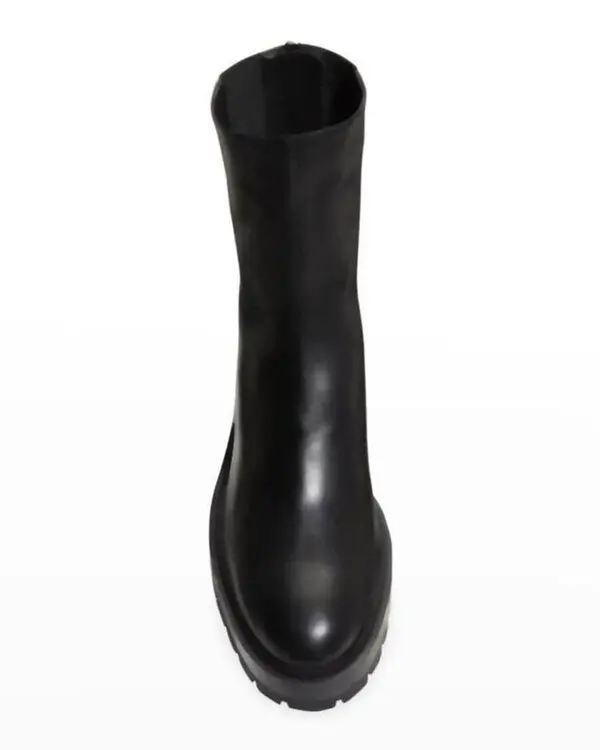 AQUAZZURA St Honore Leather Zip Booties