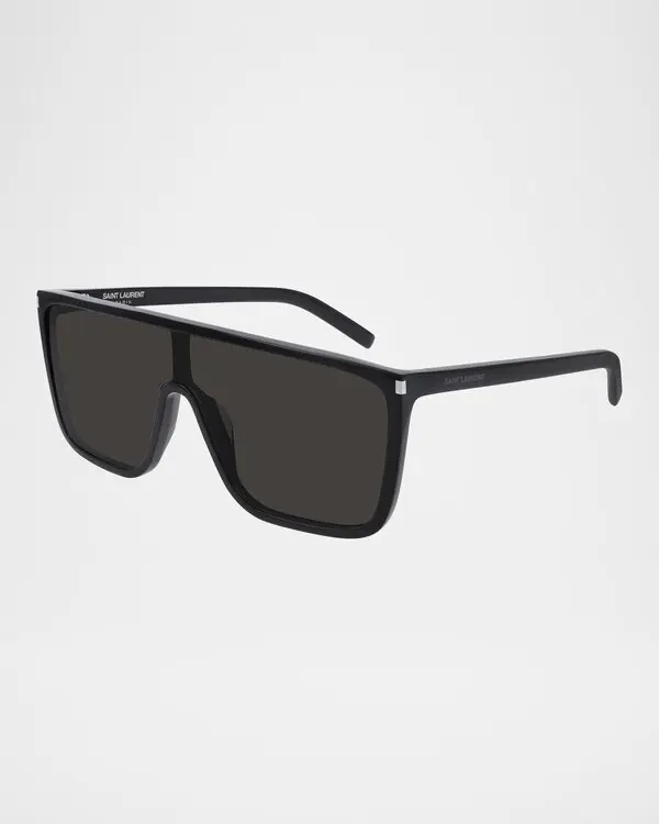 Saint Laurent Flat-top Shield Sunglasses