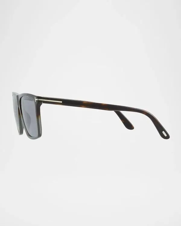 TOM FORD Apos;s Fletcher Square Plastic Sunglasses - Havana/gray