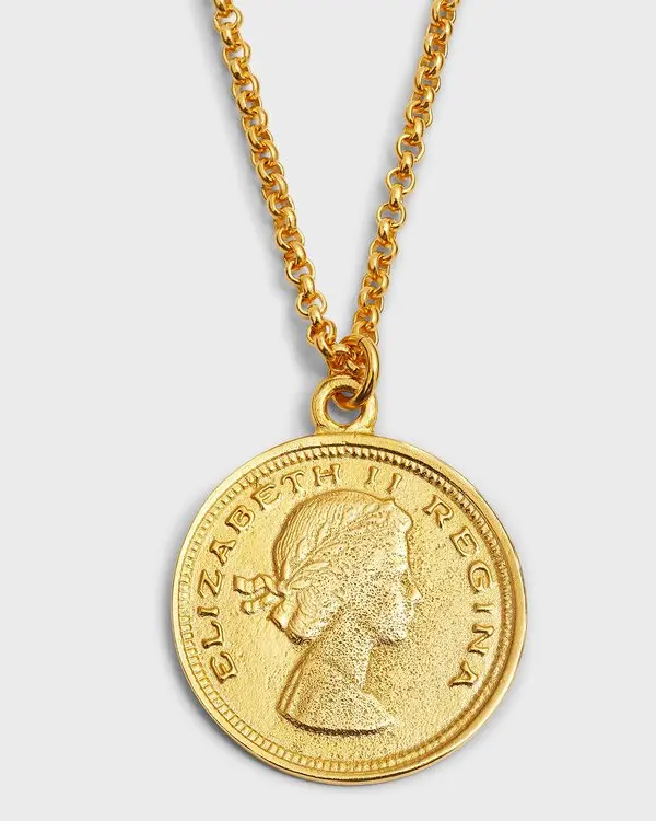 BEN-AMUN Coin Pendant Necklace - Gold