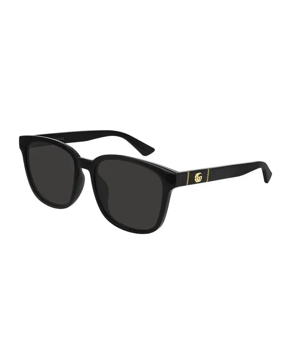 Gucci Apos;s Square Solid Injection Sunglasses - Black