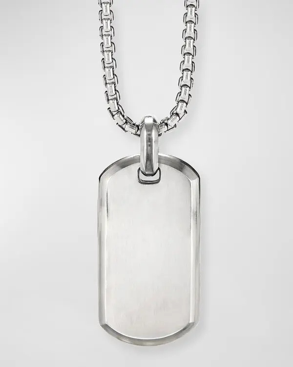 David Yurman Streamline Tag Pendant - Silver