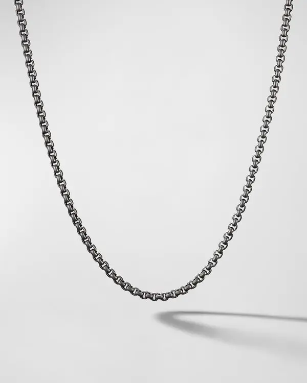 David Yurman Box Chain Necklace - Stainless Steel