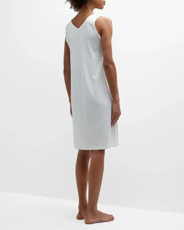 Hanro Pure Essence Sleeveless Nightgown - Off White