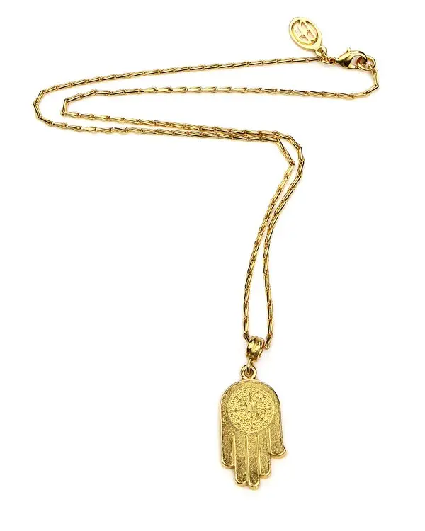 BEN-AMUN Hamsa Pendant Necklace - Gold