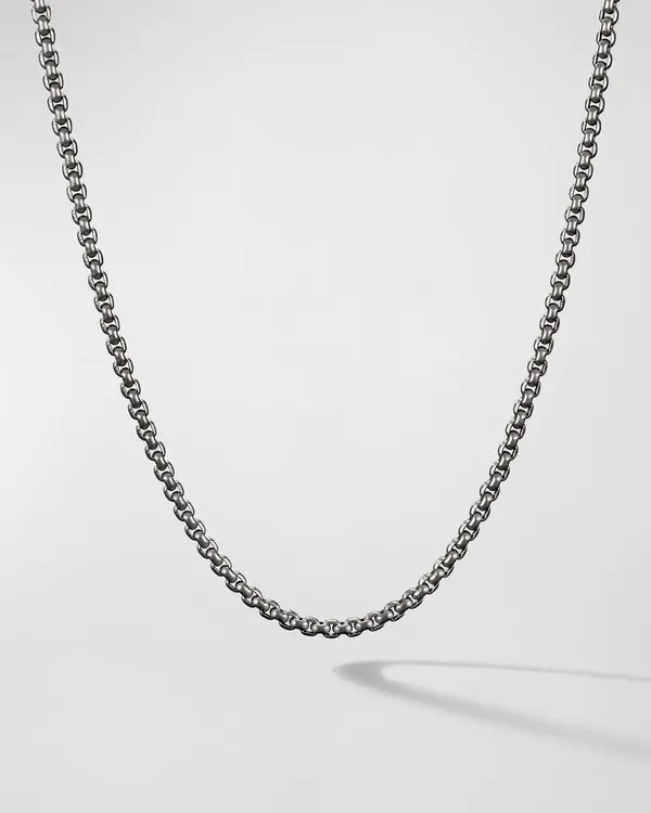 David Yurman Box Chain Necklace - Grey Titanium