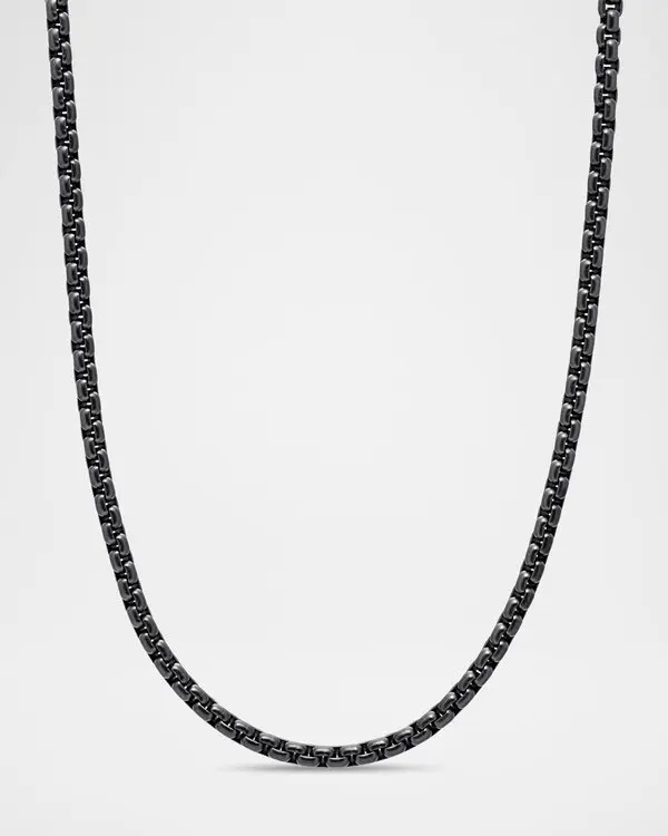 David Yurman Box Chain 26" Necklace - Stainless Steel