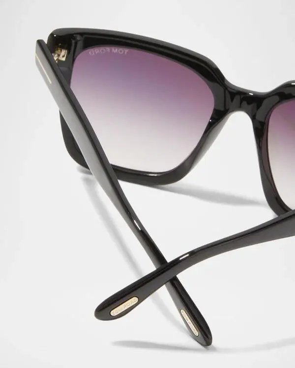 TOM FORD Selby Square Sunglasses - Black / Grey