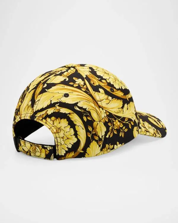 Versace Barocco Baseball Cap - Black/gold