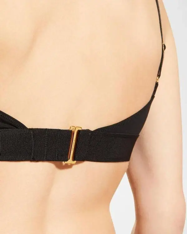 TOM FORD Contrast Logo-band Bra - Black