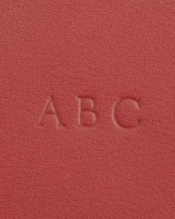 ROYCE NEW YORK Rfid Blocking Continental Wallet, Personalized - Red