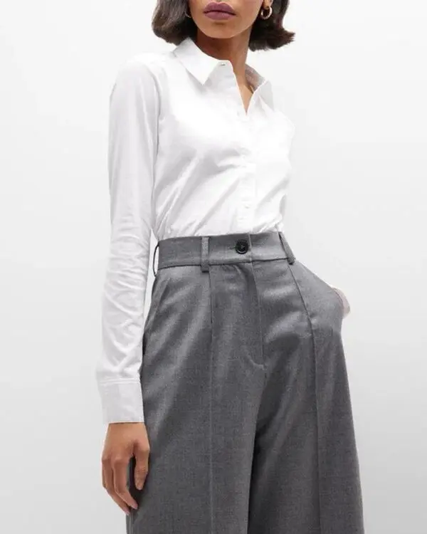 Theory Riduro Organic Cotton Shirt - White - 10