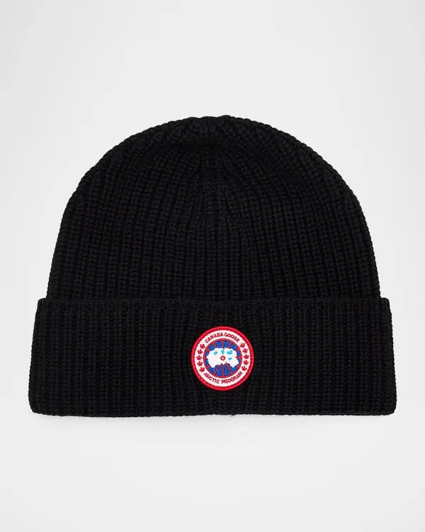 Canada Goose Arctic Rib-knit Beanie - Black - No