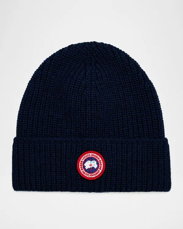 Canada Goose Arctic Rib-knit Beanie - Navy Heather