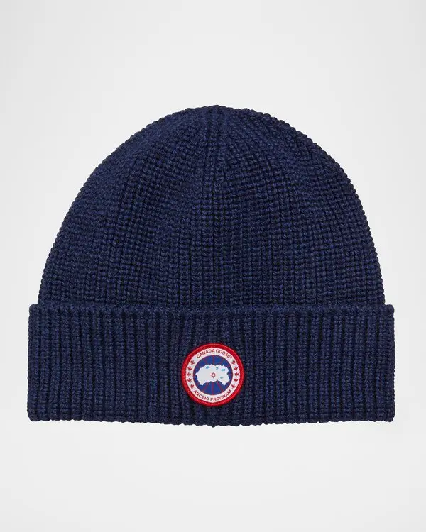 Canada Goose Arctic Rib-knit Beanie - Navy