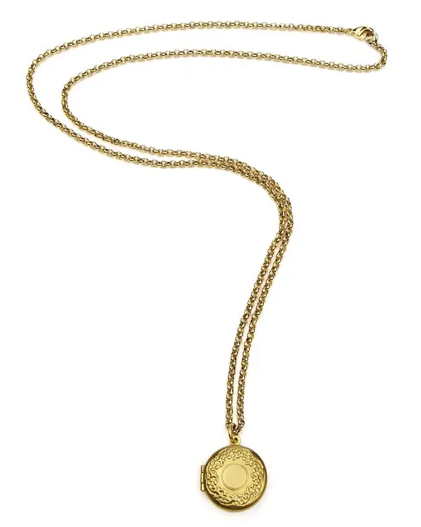 BEN-AMUN Round Locket Necklace - Gold