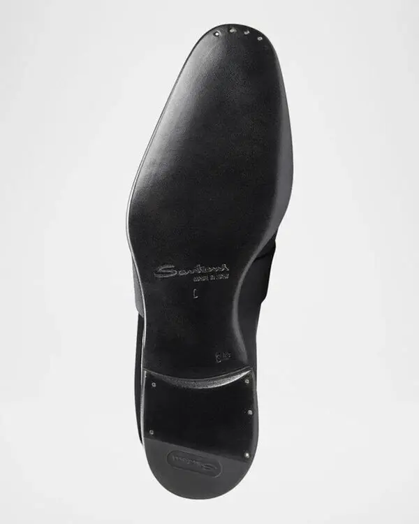 Santoni Isomer Patent Leather Slip-on Loafers