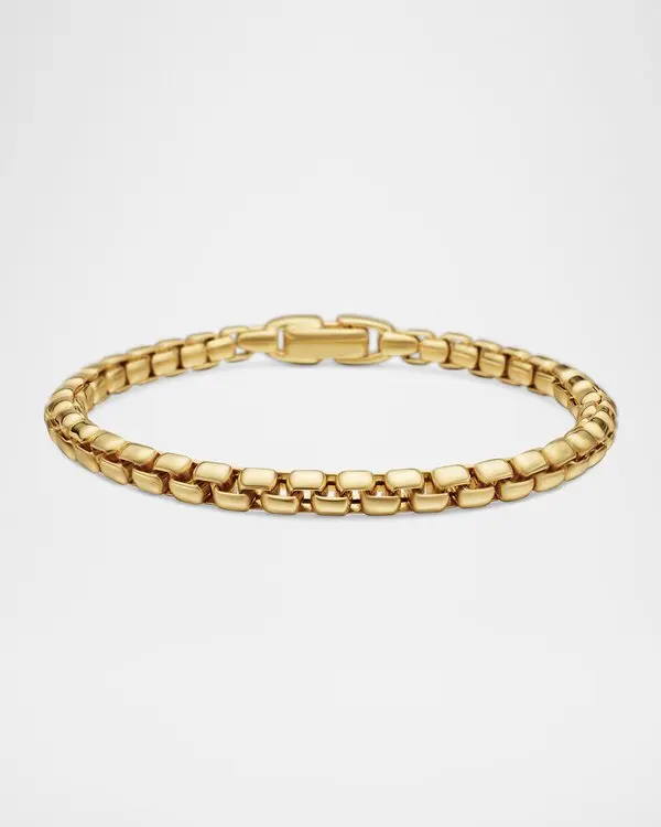 David Yurman 18k Box Chain Bracelet - Gold