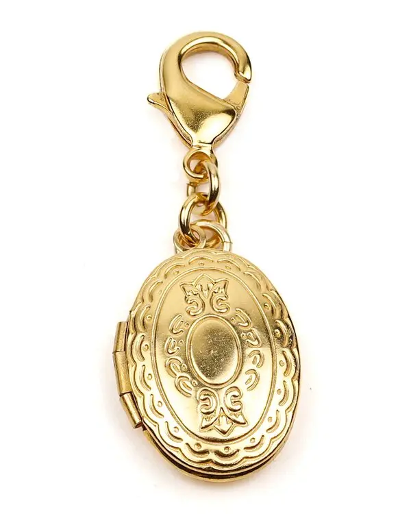 BEN-AMUN Engraved Chain Locket Charm - Gold
