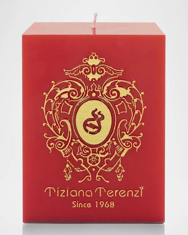 TIZIANA TERENZI 17.6 Oz. Red Spice Snow Dama Cubed Air Therapy Candle - One-color