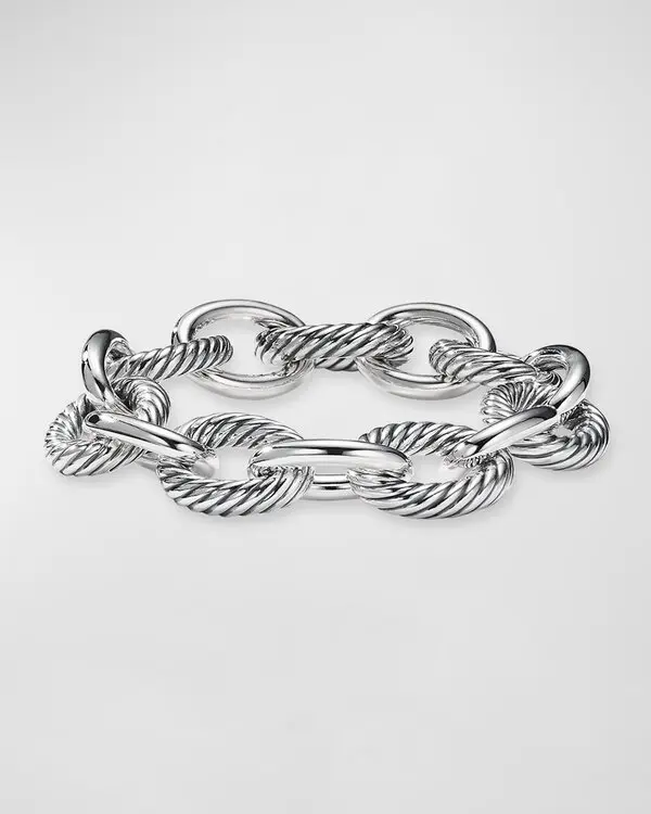 David Yurman Extra Large Oval Link Bracelet - Silver