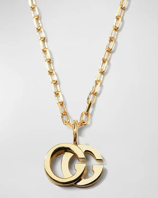 Gucci 18k Gg Running Necklace - Gold