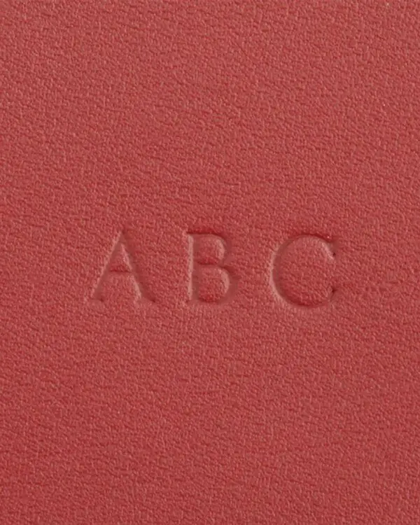 ROYCE NEW YORK Monogrammed Leather Travel Watch Roll - Red