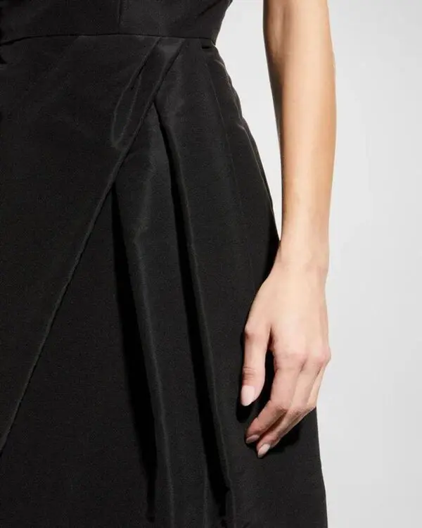 Carolina Herrera Bateau Neck Short-sleeve Dress - Black