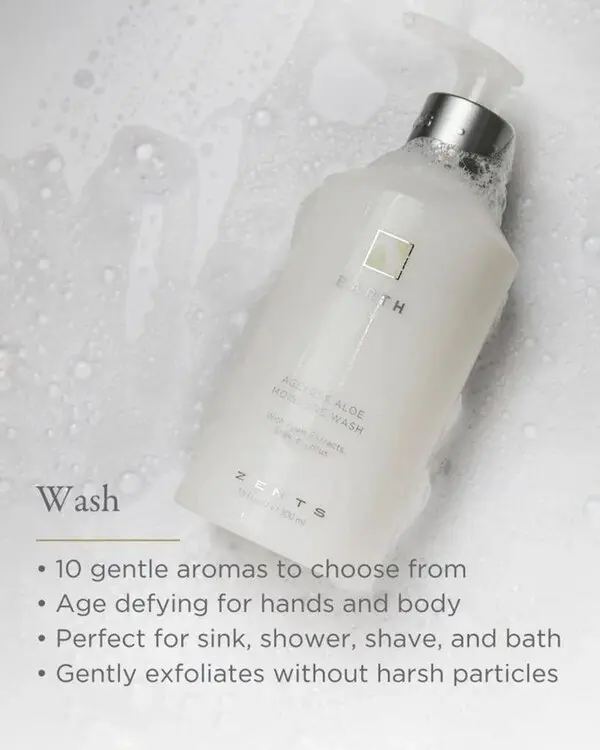 ZENTS 10 Oz. Mandarin Ageless Aloe Moisture Wash - One-color