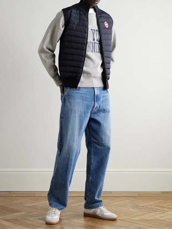 Canada Goose Hybridge Slim-fit Merino Wool And Quilted Nylon Down Gilet