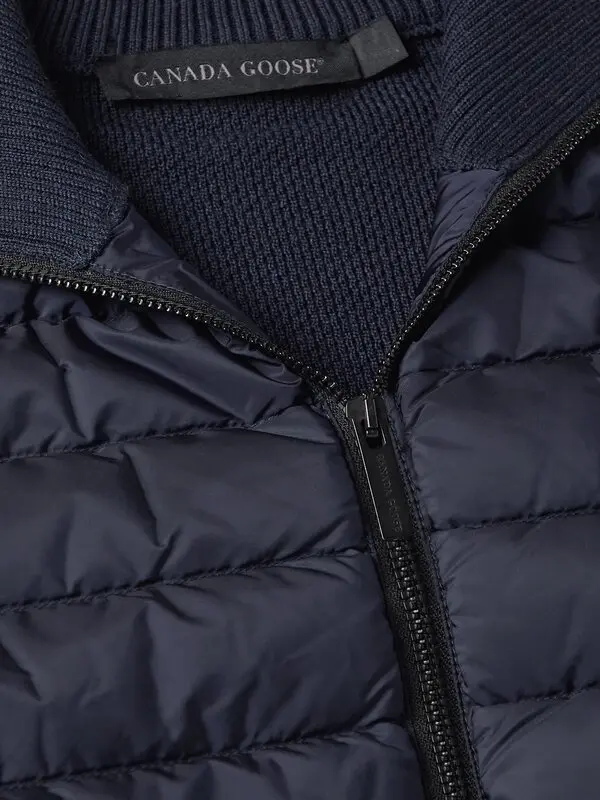 Canada Goose Hybridge Slim-fit Merino Wool And Quilted Nylon Down Gilet