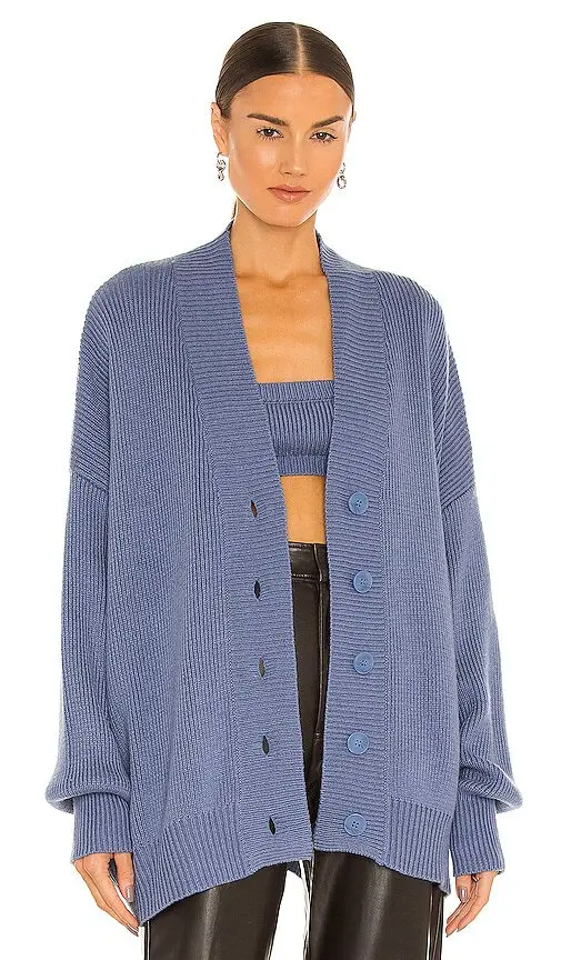 WeWoreWhat Oversized Sweater Cardigan In Blue
