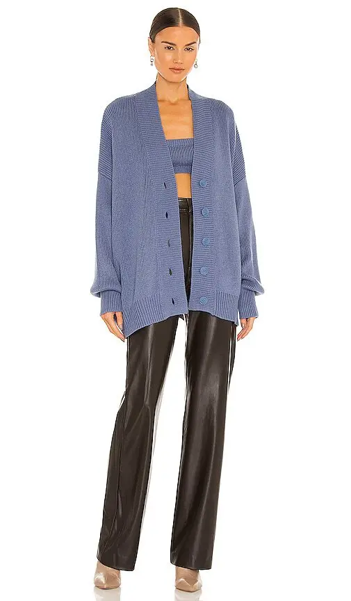 WeWoreWhat Oversized Sweater Cardigan In Blue