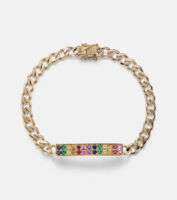 SYDNEY EVAN Id Bar Chain Bracelet - Gold