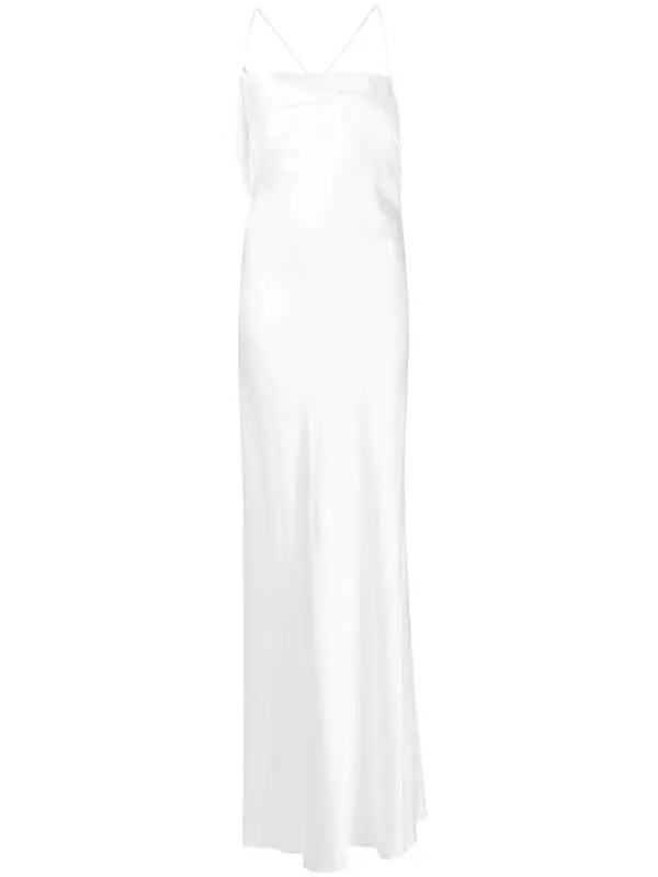 Michelle Mason Silk Gown - Neutrals