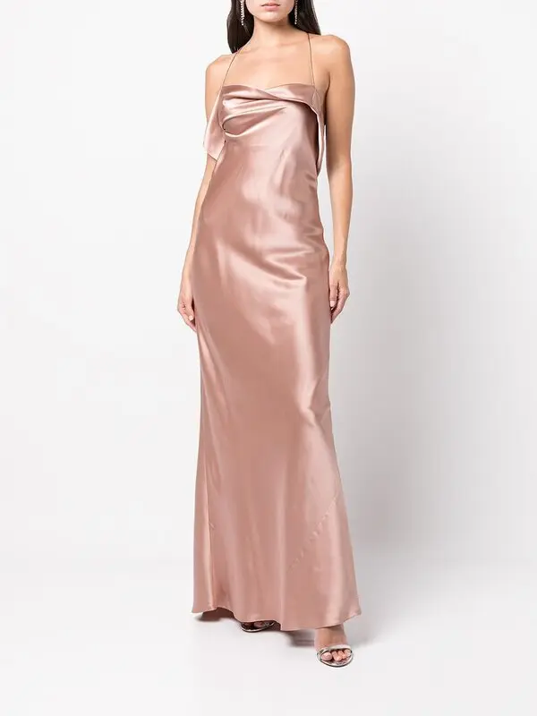 Michelle Mason Silk Gown - Pink