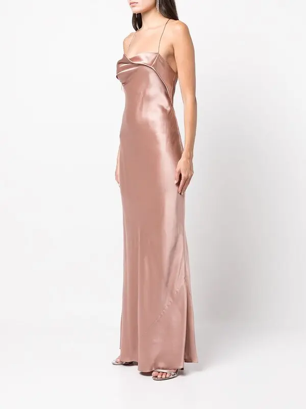 Michelle Mason Silk Gown - Pink