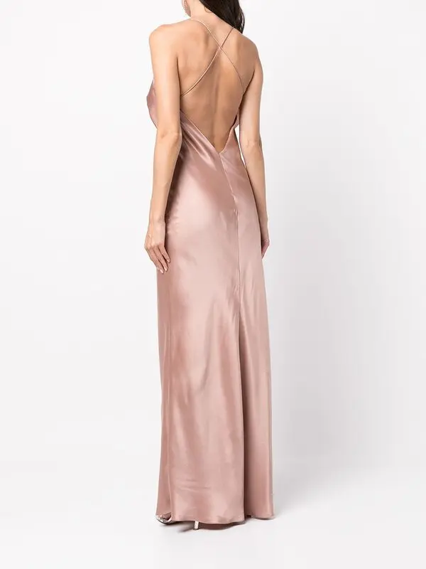 Michelle Mason Silk Gown - Pink