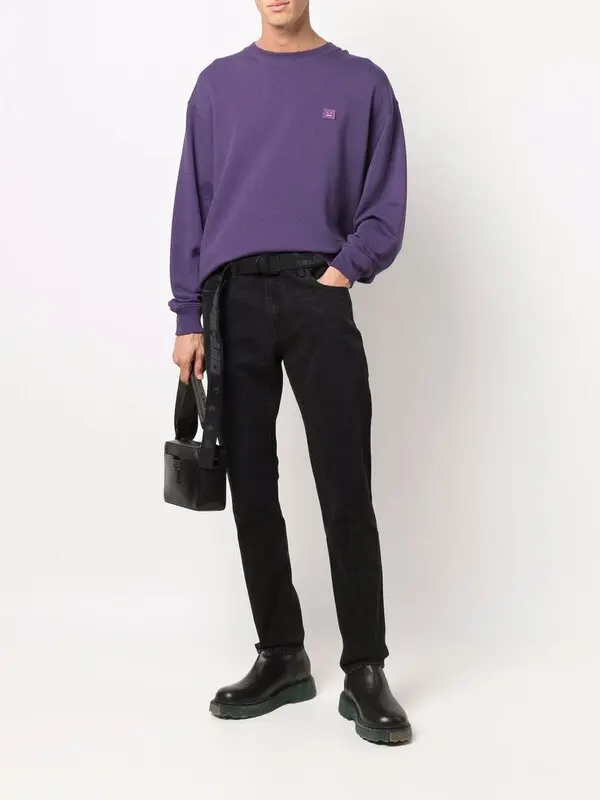 Off-White Industrial Strap Slim-cut Jeans - Black