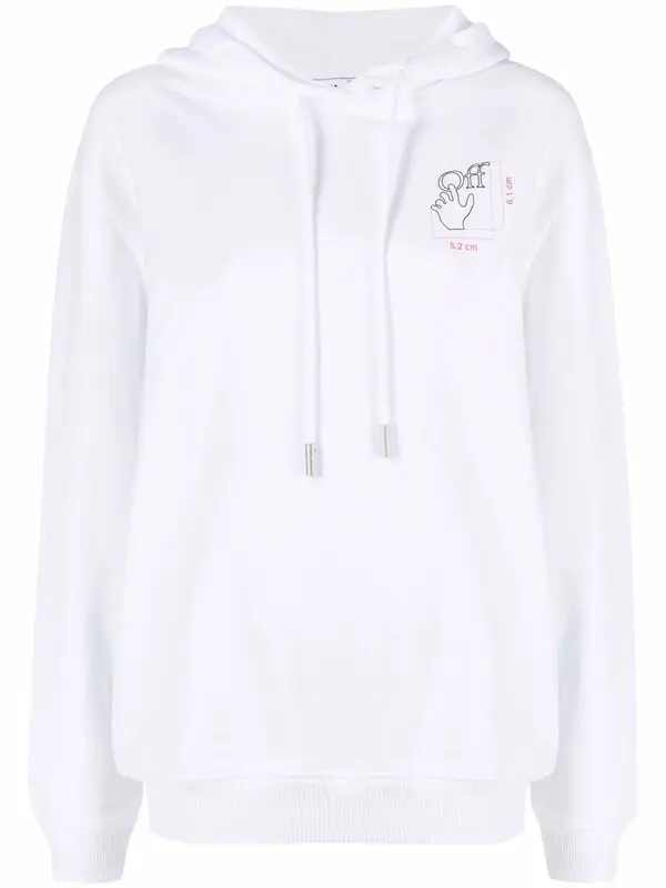 Off-White Cotton Logo Hoodie