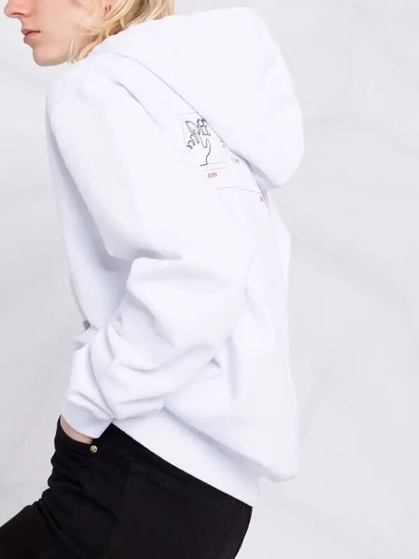 Off-White Cotton Logo Hoodie