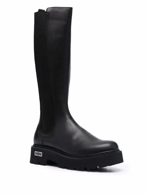 CULT Chunky Leather Knee-length Boots