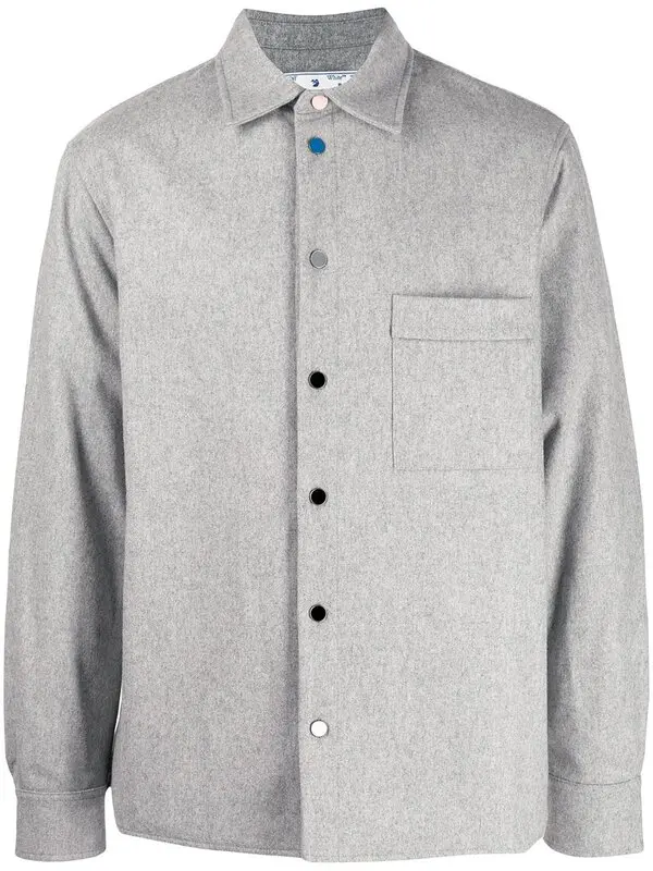 Off-White Long-sleeve Shirt - Grey