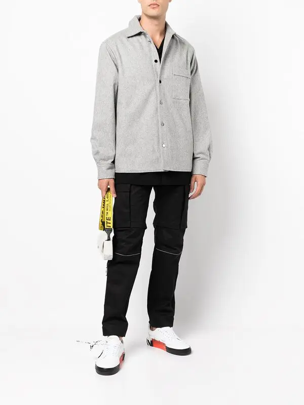 Off-White Long-sleeve Shirt - Grey