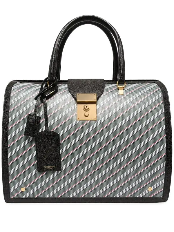 Thom Browne Diagonal-stripe Briefcase