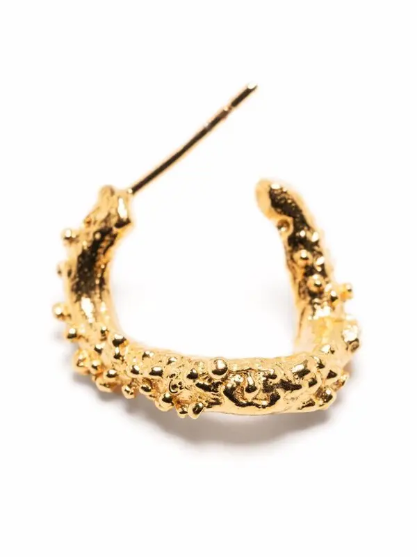 ALIGHIERI The Rocky Terrain Single Hoop Earring - Gold