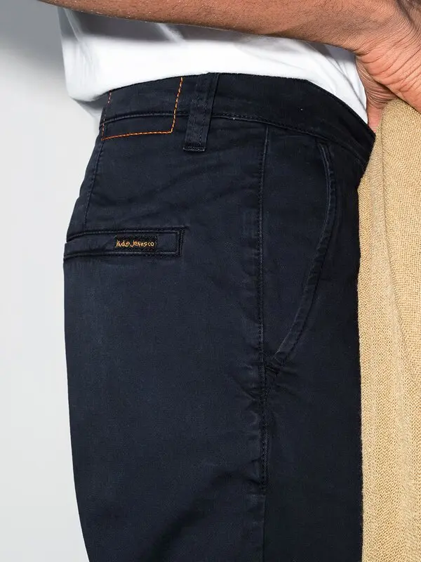 Nudie Jeans Easy Alvin Chino Trousers - Blue