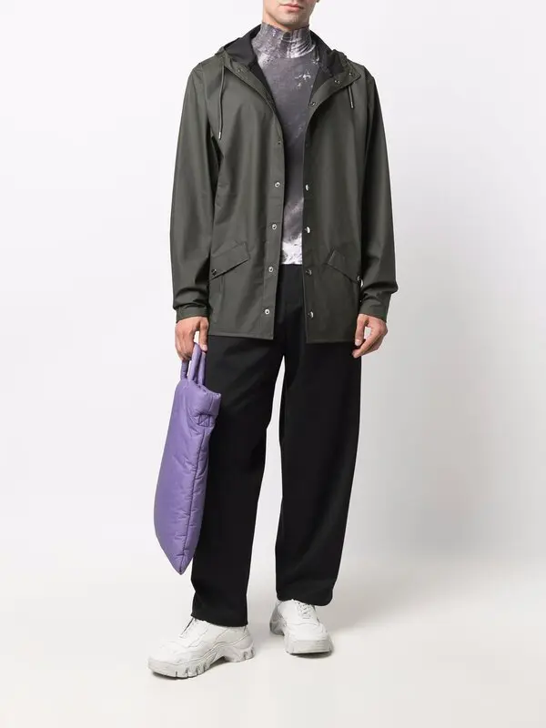 Rains Long-sleeve Hooded Jacket
