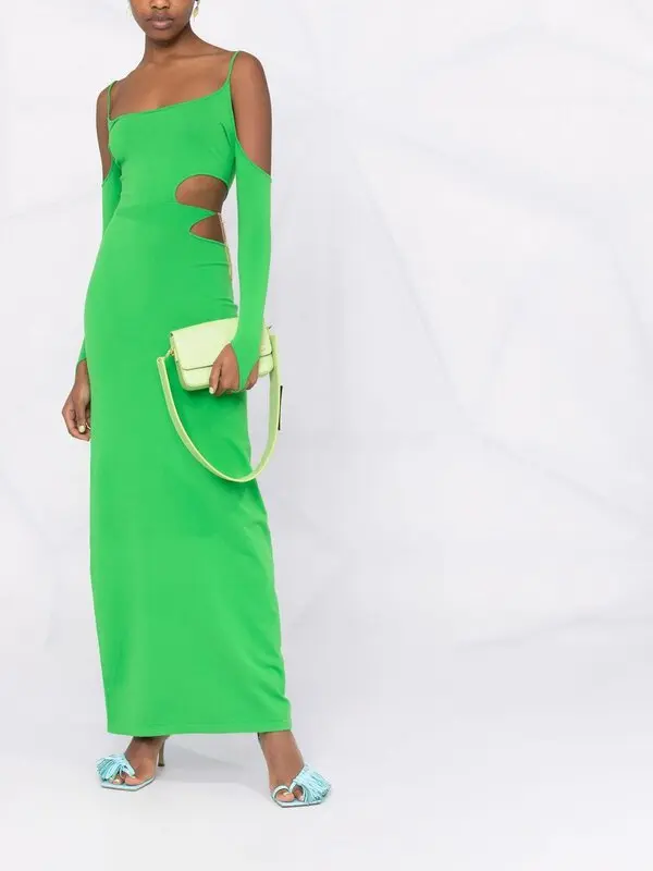 Seen Users Post Prohibition Knitted Dress - Green | Editorialist