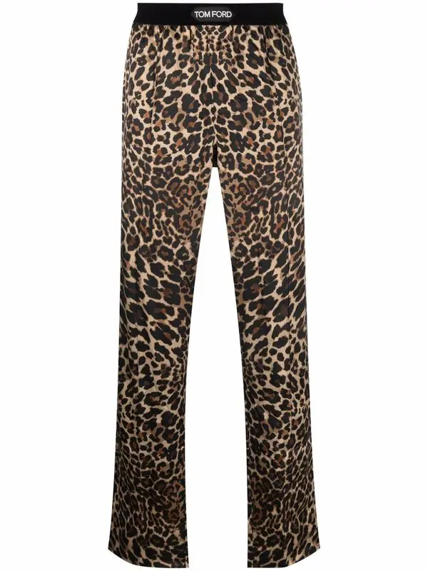 TOM FORD Eopard-print Pajama Trousers
